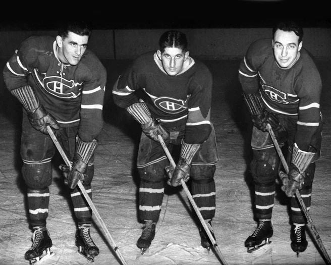 Montreal Canadiens Maurice Richard, Elmer Lach And Toe Blake Glossy Ke ...