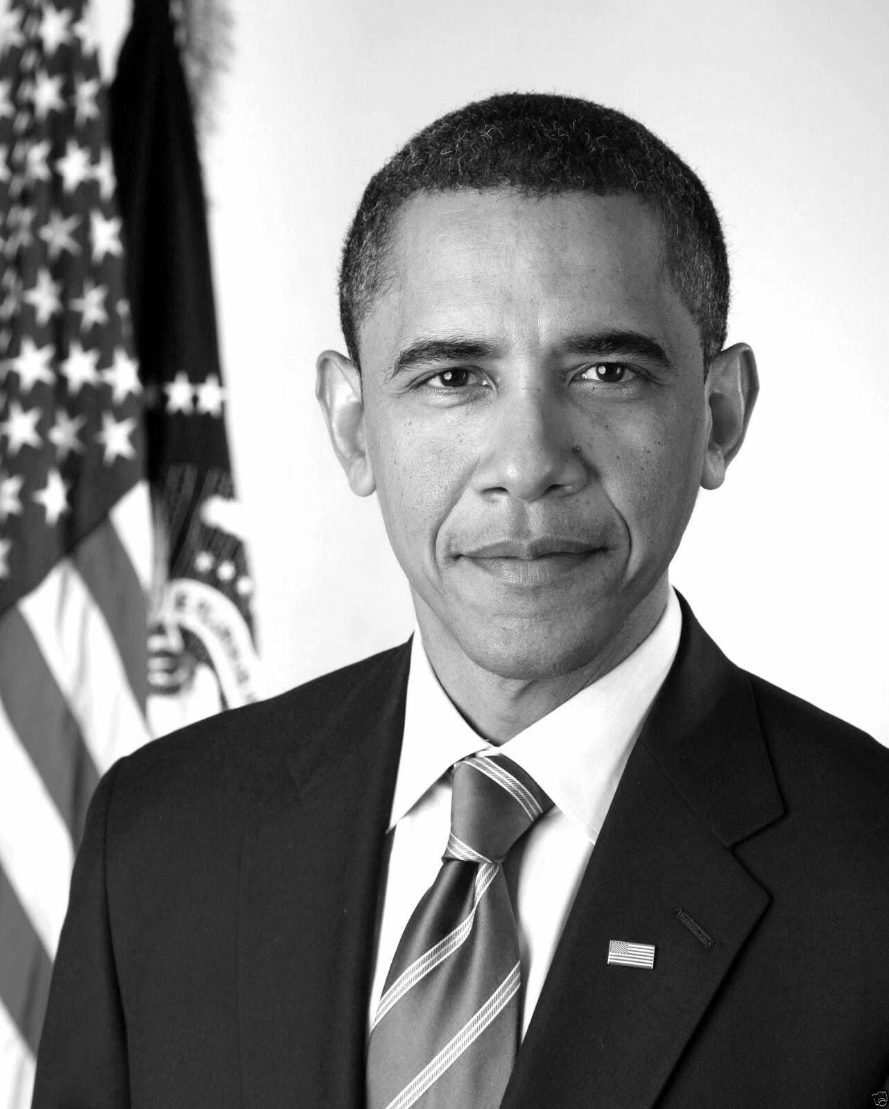 President Barack Obama Official Portraitgraph B & W 300 Piece Jigsaw P ...