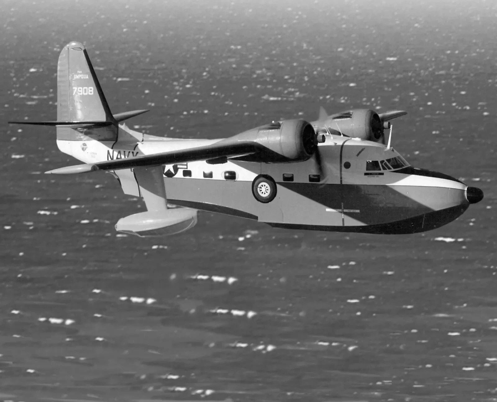 Us Navy Hu 16C Albatross Aircraft In Flight Classic Retro Picture Phot ...
